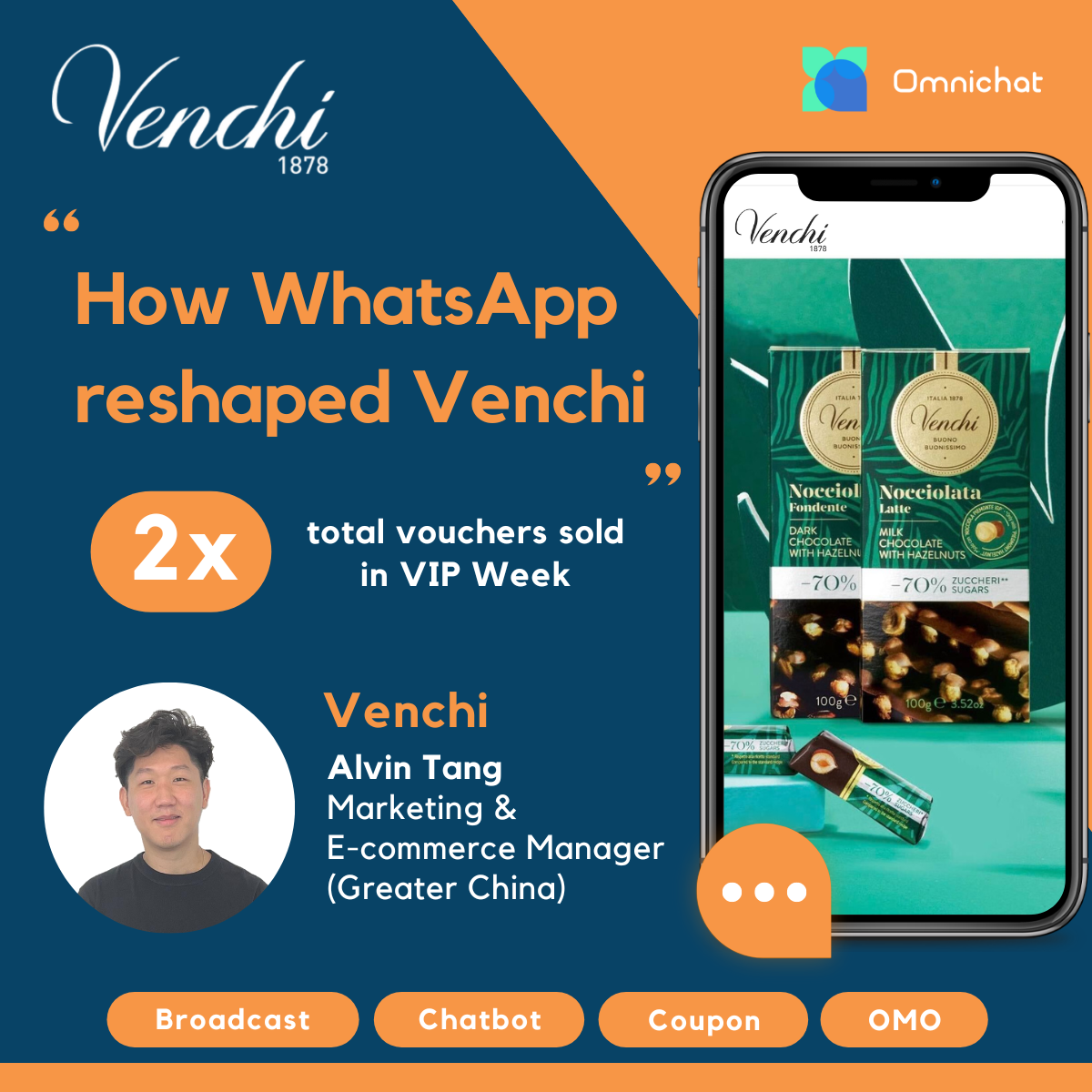 Venchi Leveraged WhatsApp to Achieve 2x Sales in VIP Week｜Omnichat
