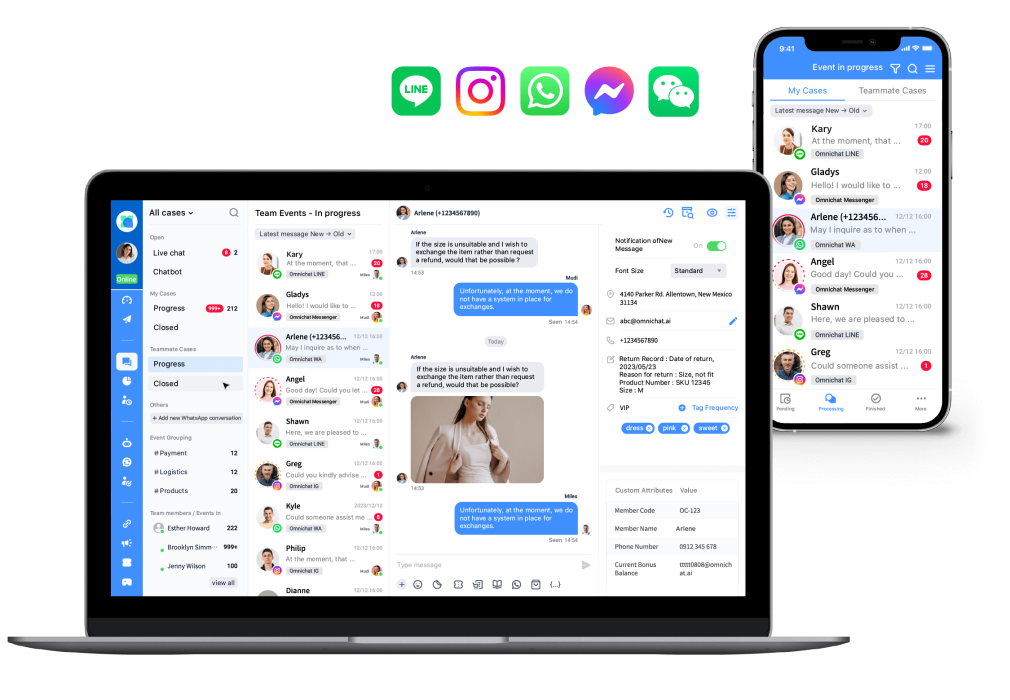 In-app Live Chat Customer Support｜Omnichat